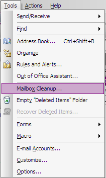 Quickly Clean Your Inbox in Outlook 2003/2007
